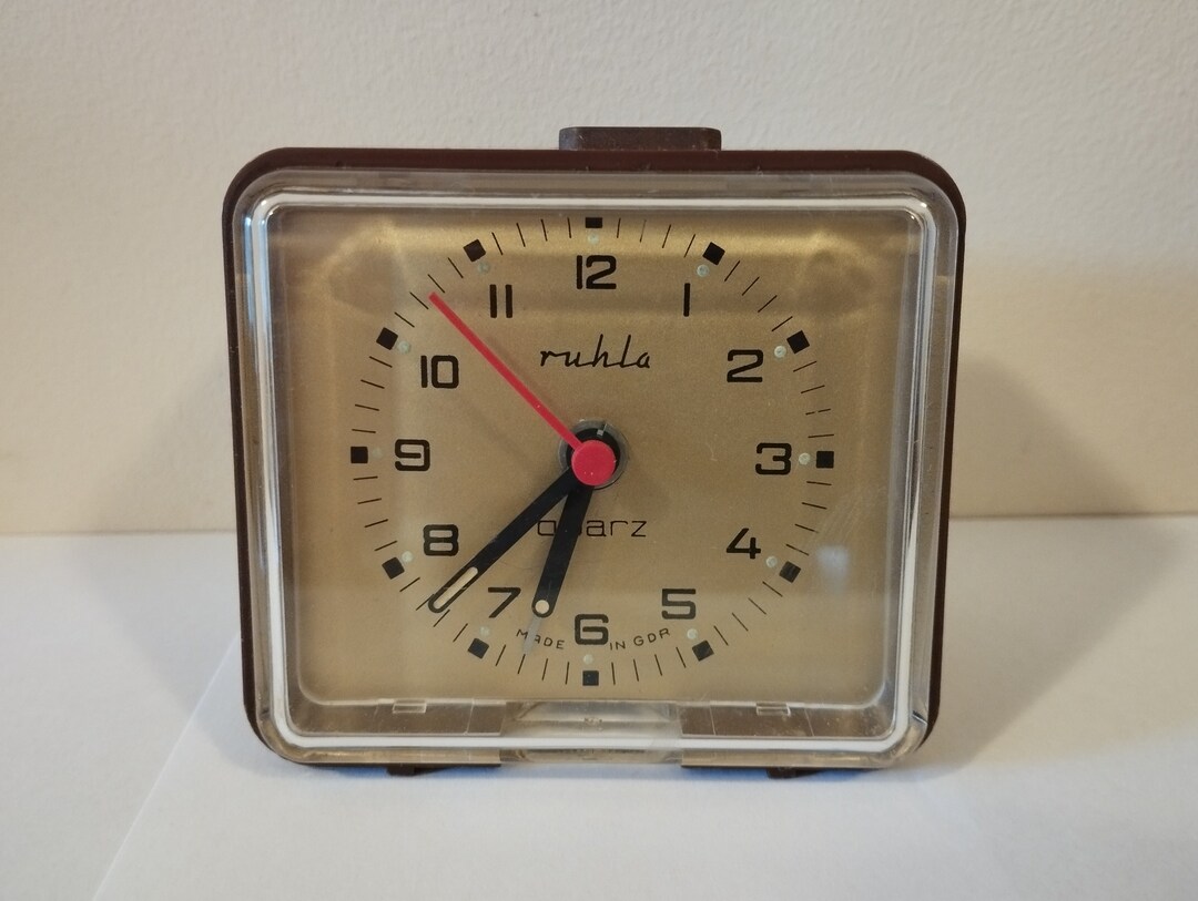 Vintage Clock Ruhla Made in Germany, Old, Vintage, Old Clock, Vintage ...