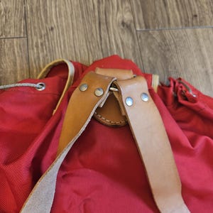 Red Backpack From the 80s Made in DDR Cover, Old, Vintage, Backpack ...