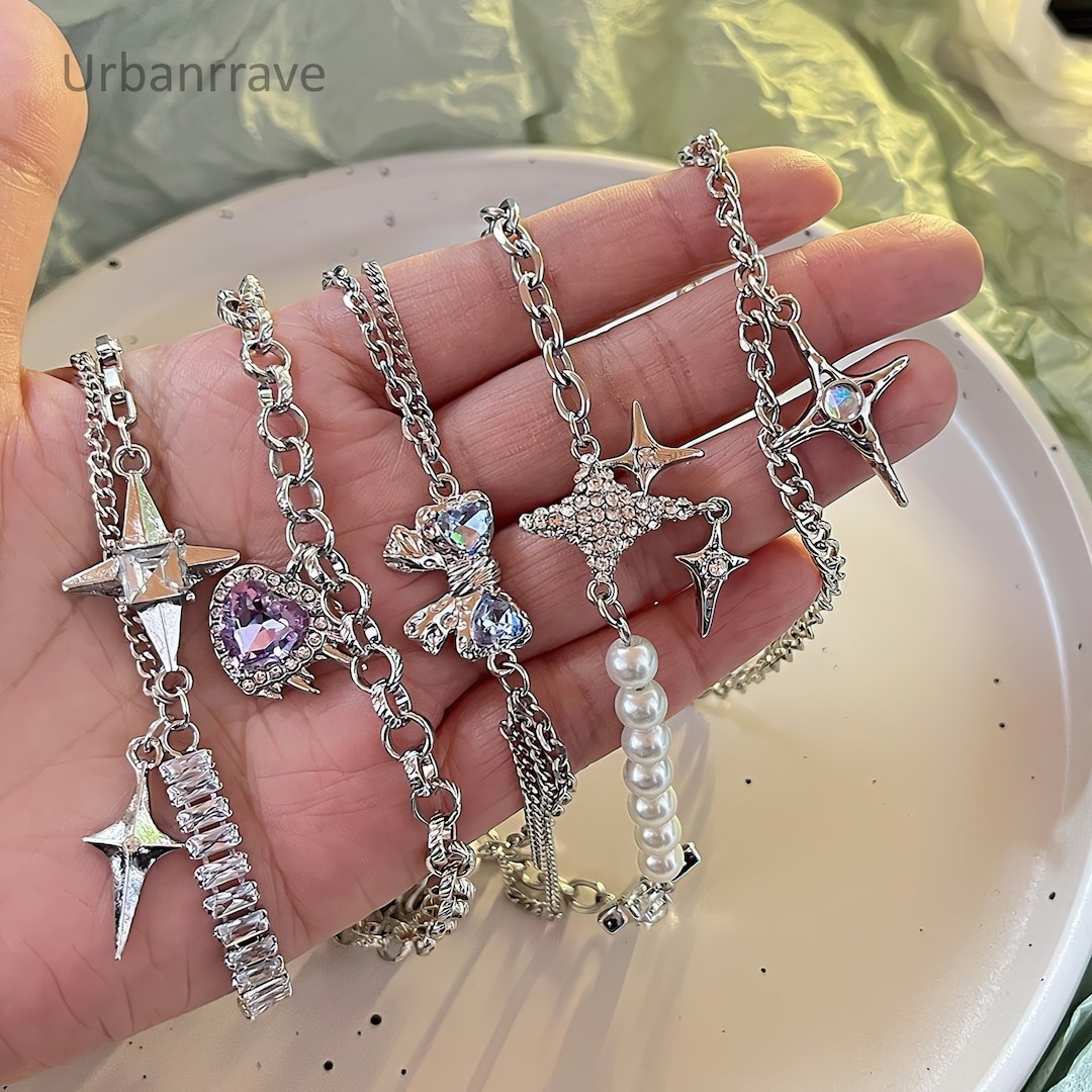 Grunge Star Necklace Y2K Necklace Alt Necklace Punk Necklace Acubi ...