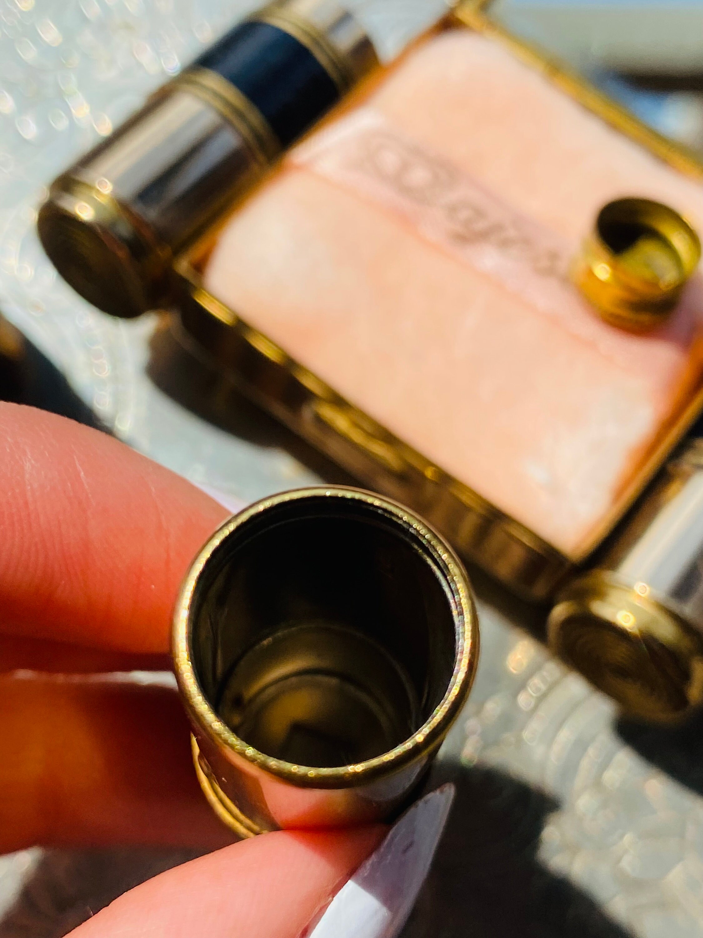 Rare Vintage Tiny Makeup Compact Duo Powder Compact Lipstick Perfume ...