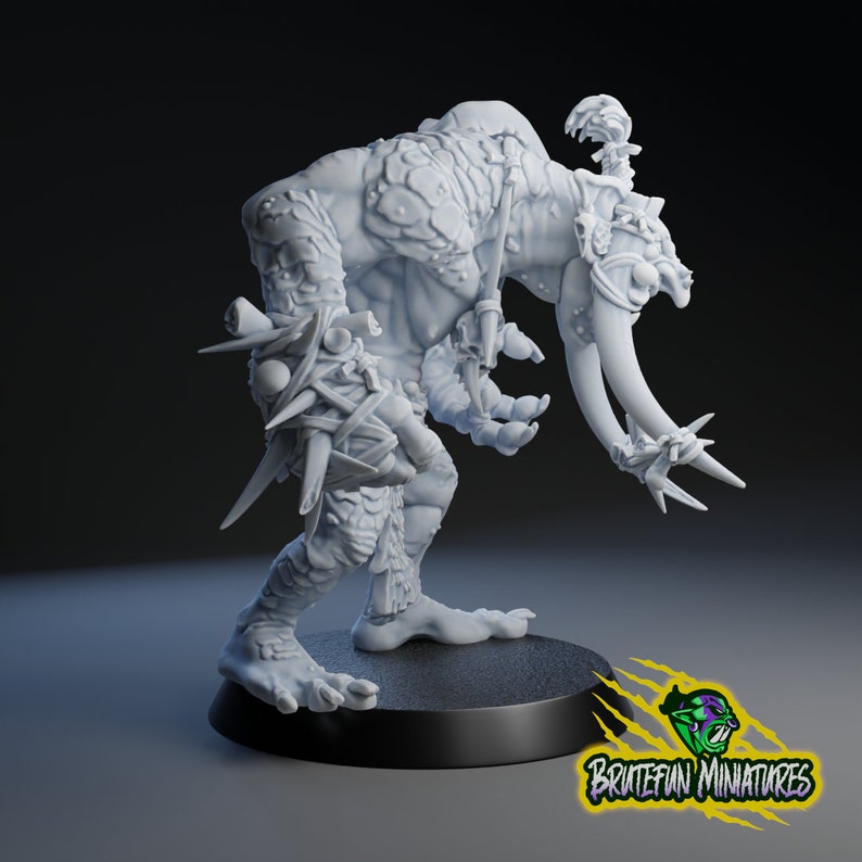 Savage Orc Troll by Brutefun Miniatures. Primal Ork Fantasy - Etsy