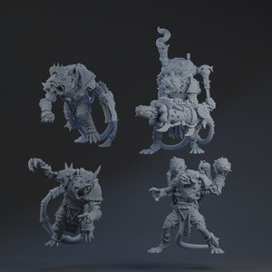 Cyber Tech Rats Fantasy Football Full Team by Brutefun Miniatures - Etsy