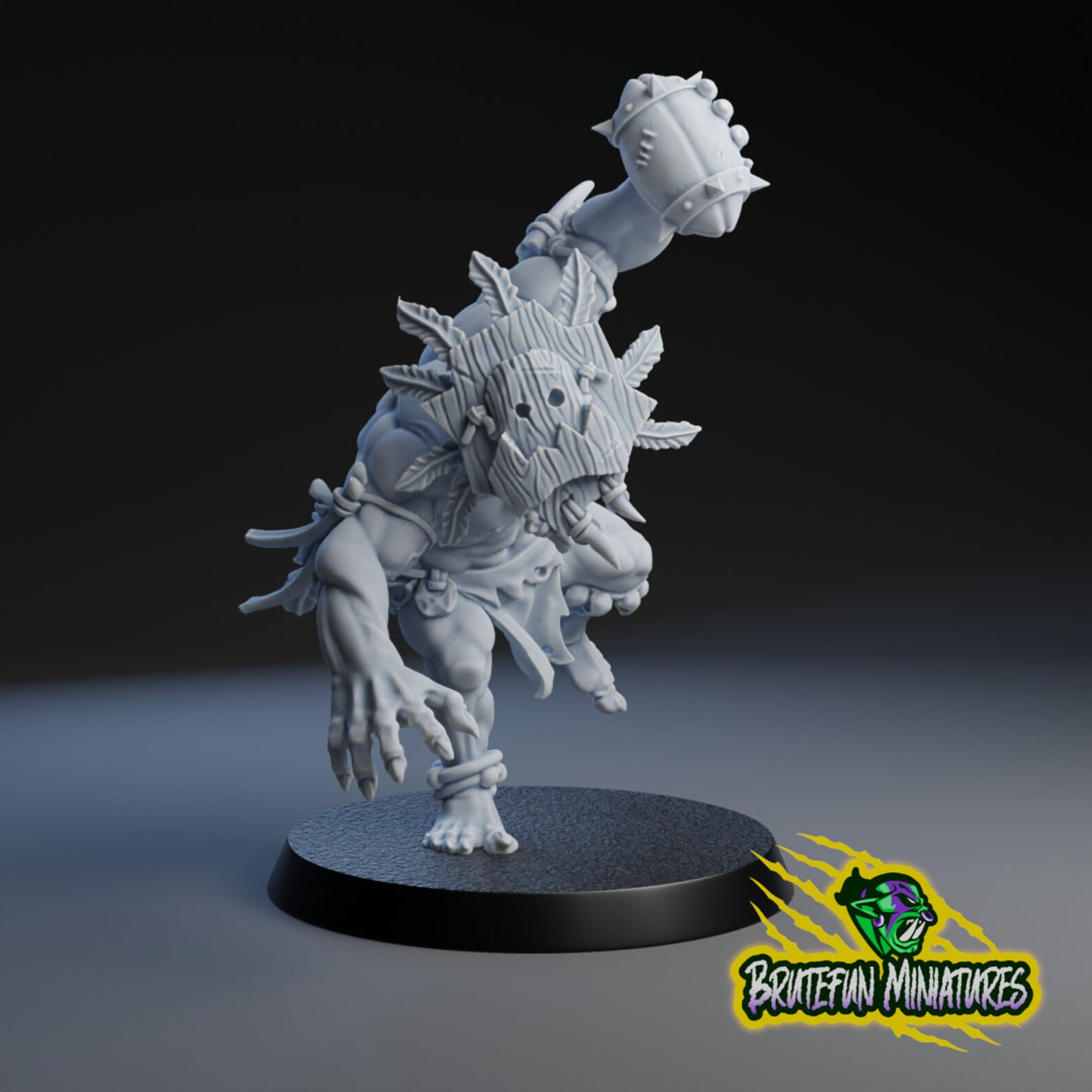 Savage Orc Shaman Throwers by Brutefun Miniatures. Primal - Etsy