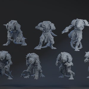 Cyber Tech Rats Fantasy Football Full Team by Brutefun Miniatures - Etsy