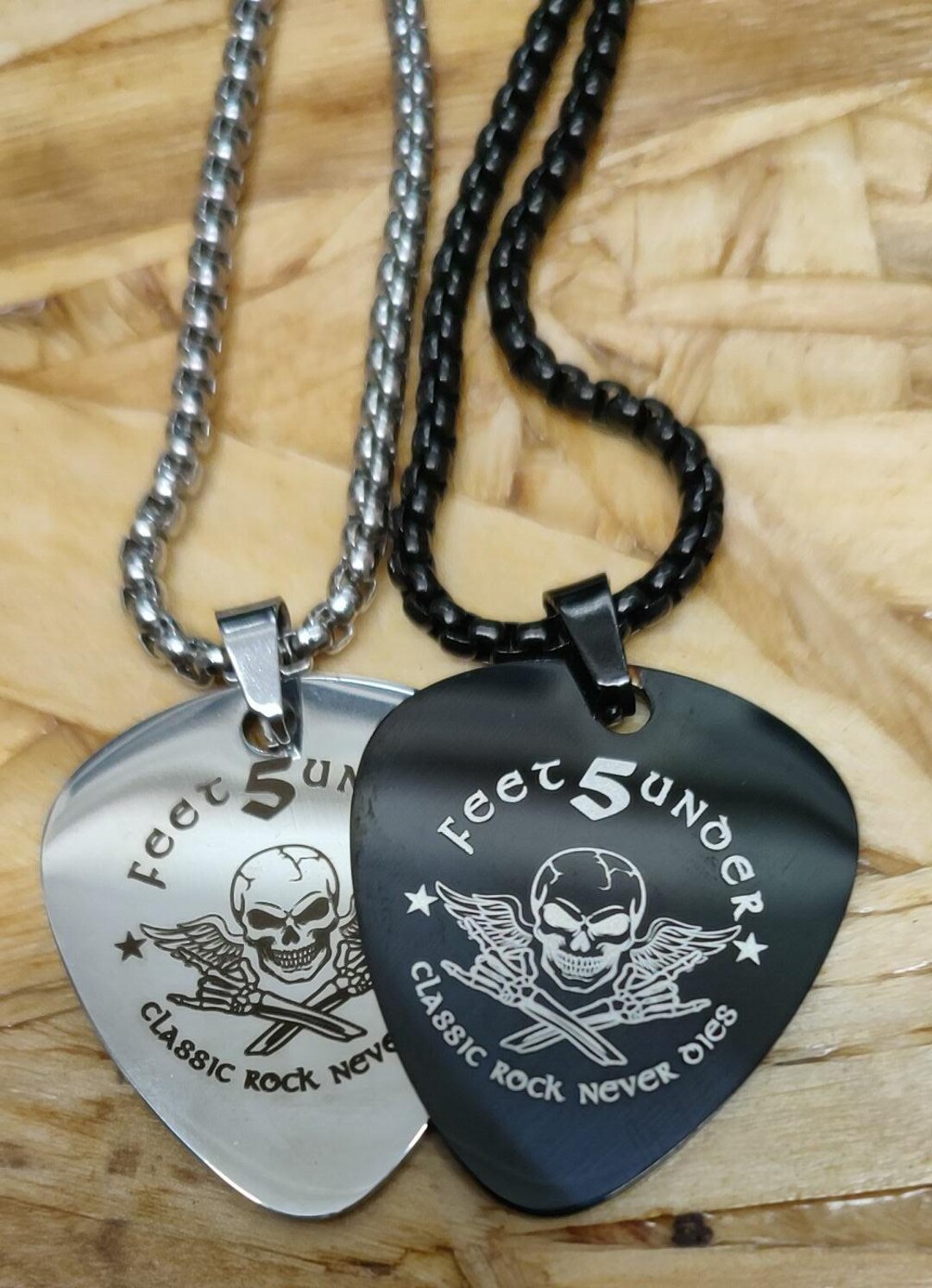 Custom Laser Engraved Guitar Plectrum Necklace, Pick With Your Name ...