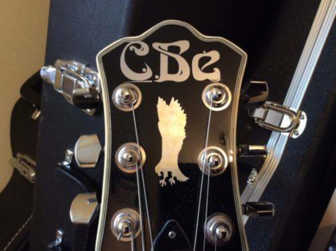 3 X Custom Guitar Headstock Decal Stickers, for Acoustic, Electric or ...