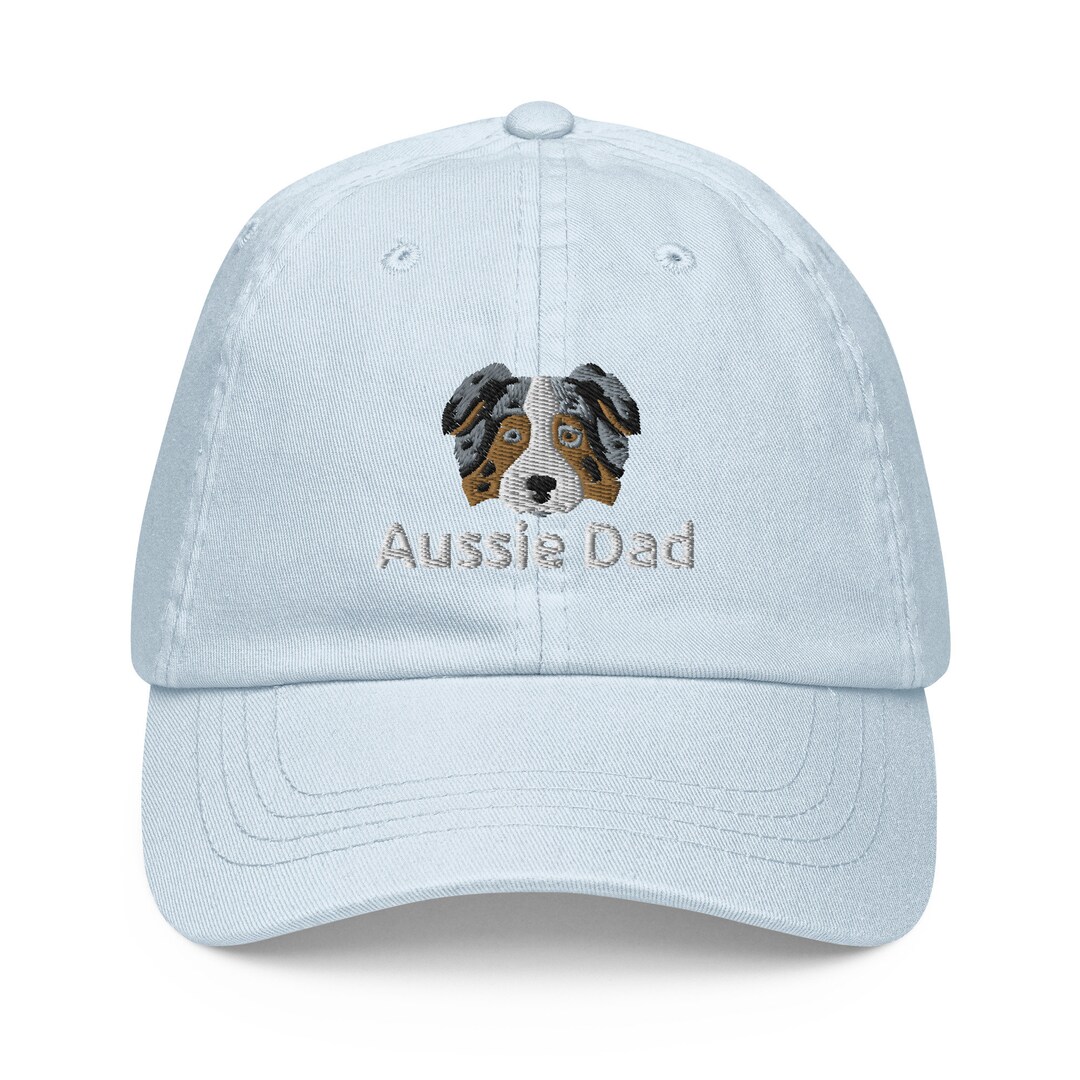 Aussie Dad Hat / Blue Merle Australian Shepherd Dad Hat / Gifts for ...