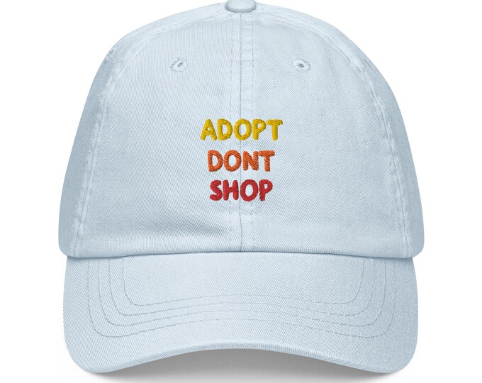 Save a Life Adopt Baseball Cap Animal Adoption - Etsy