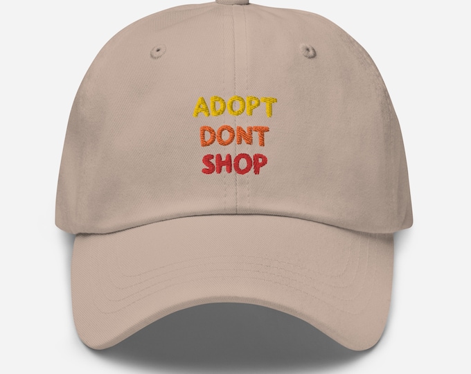Save a Life Adopt Baseball Cap Animal Adoption - Etsy