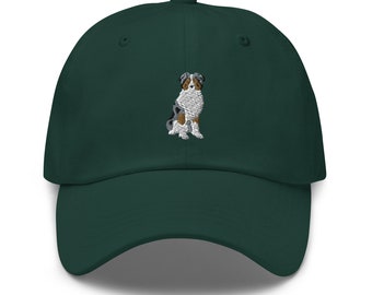 Embroidered Hat for Australian Shepherd Mom / Dad Style Cap With ...