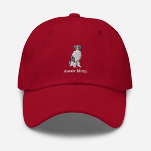 Embroidered Hat for Australian Shepherd Mom / Dad Style Cap With ...