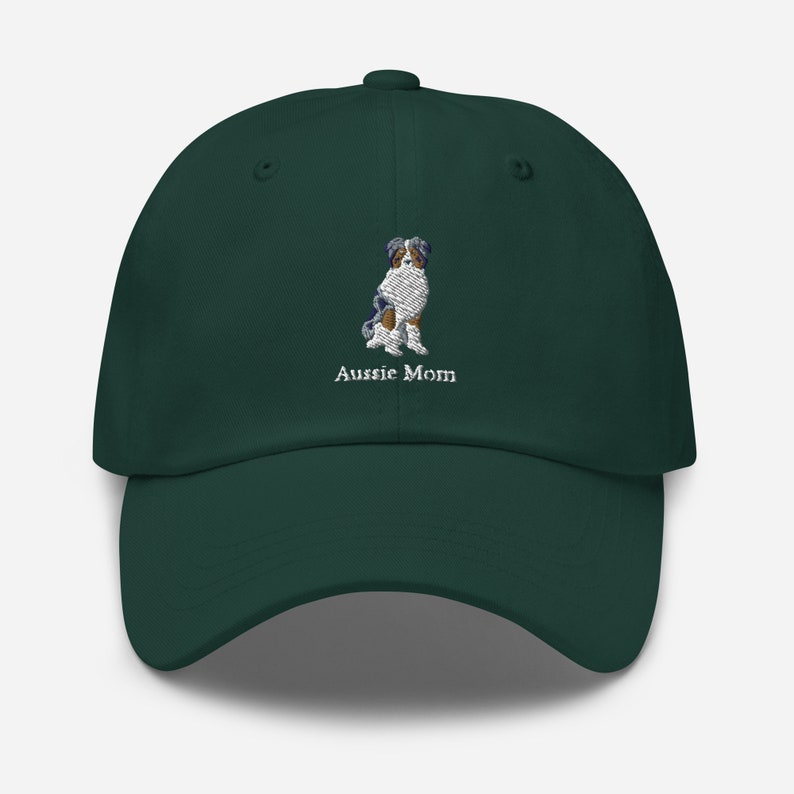 Embroidered Hat for Australian Shepherd Mom / Dad Style Cap With ...