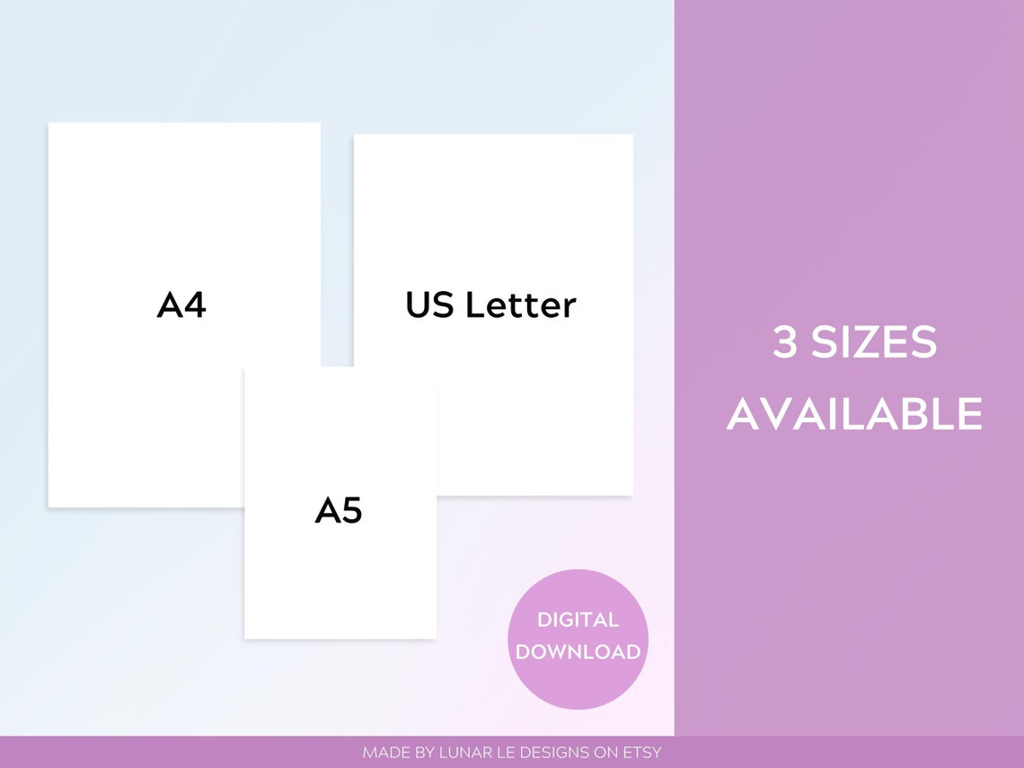 Pink Notes Page Printable Printable Notes Page Template. - Etsy UK