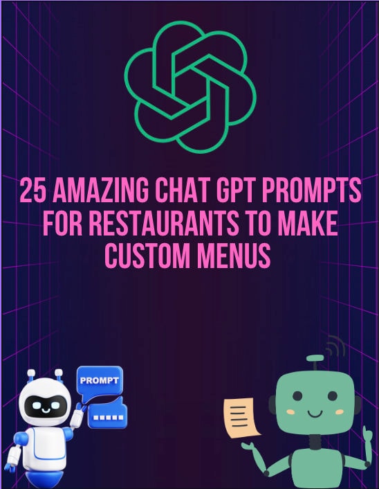 25 Amazing CHAT Gpt Prompts for Restaurants to Make Custom Menus - Etsy