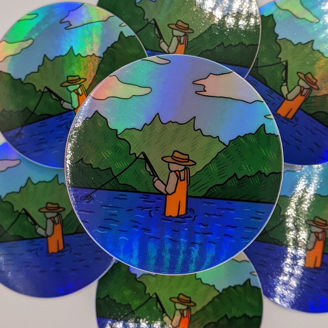 Al gone Fishing Sticker 3 Vinyl Waterproof Decal Sticker - Etsy