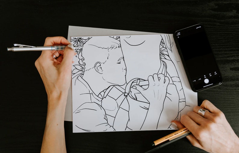 Softiness1 Adult Coloring Page Sex Coloring Naughty Coloring Sexy Nude Couple Sexual Sex