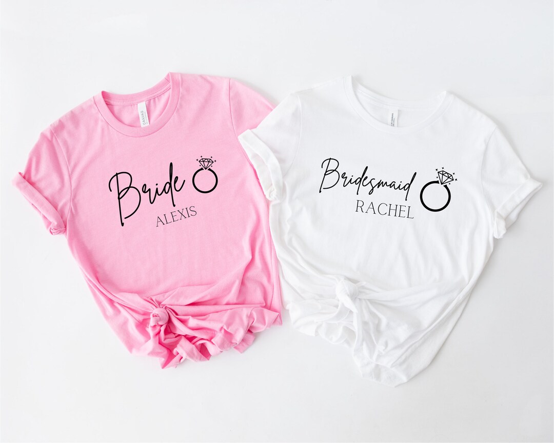 Personalised Hen Party T Shirt Personalized Bachelorette Shirt Bride
