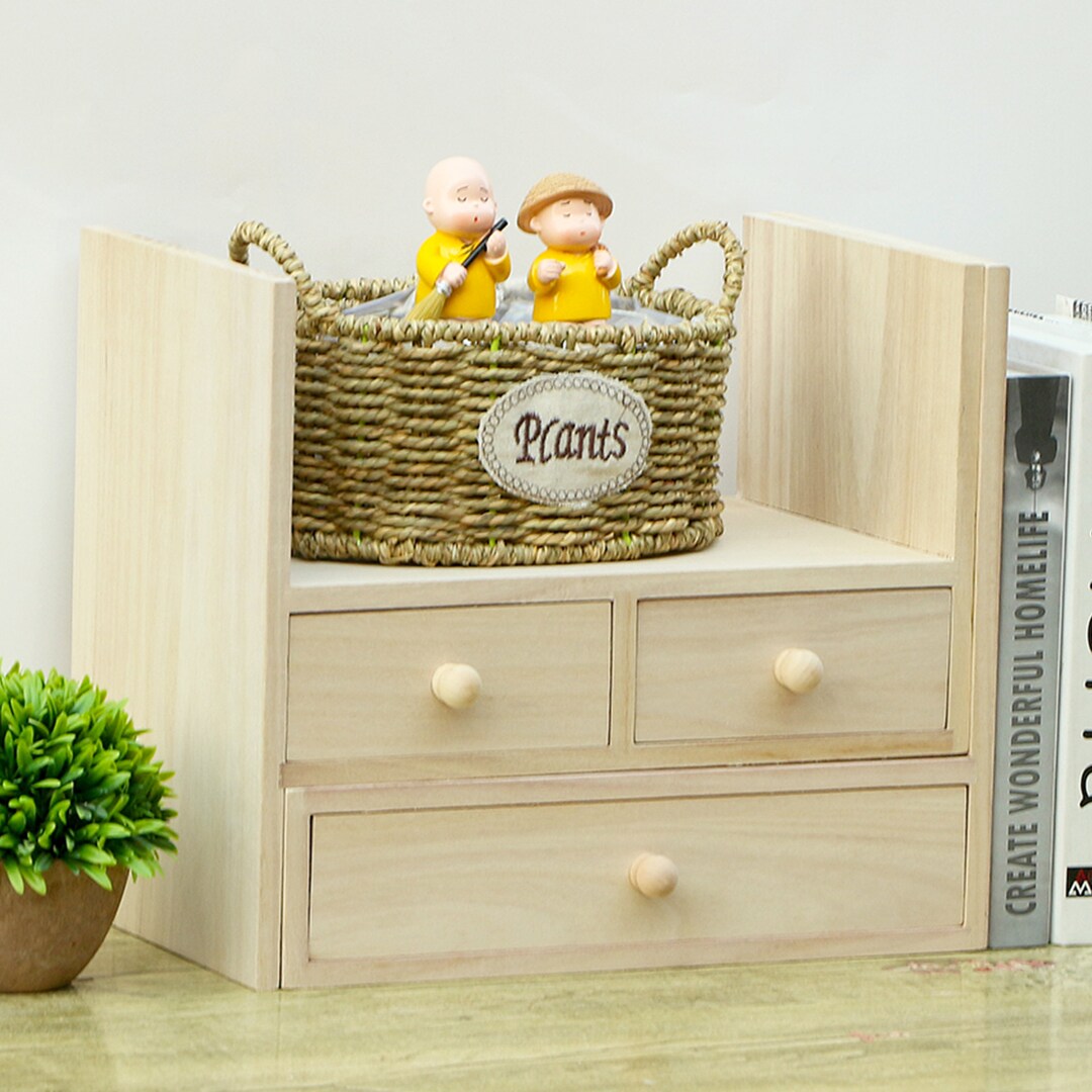 Solid Wood Office Desktop Storage Rack Desk Storage Rack - Etsy