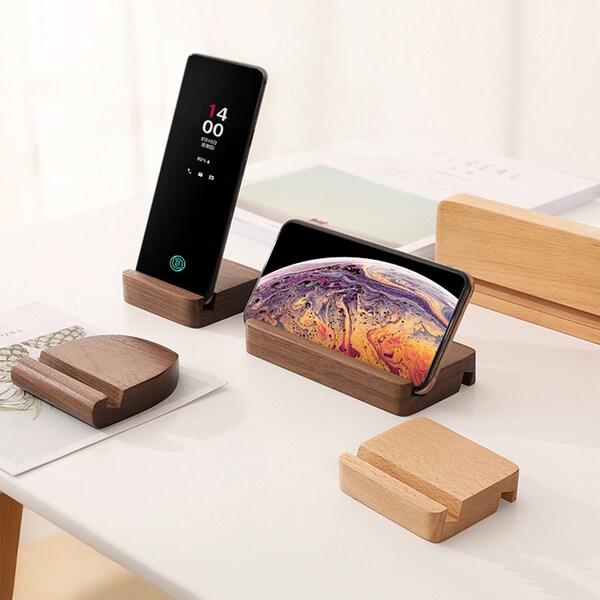 Wooden Phone Holder - Etsy