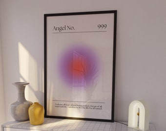 999 Gradient Poster - Etsy