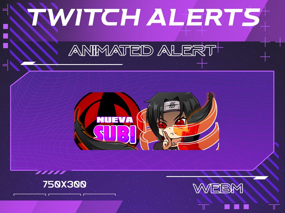 Spanish New Sub Ninja Shinobi Anime Manga Twitch Animated Alert, New ...