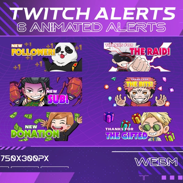 Jujutsu Kaisen Twitch Overlay - Etsy