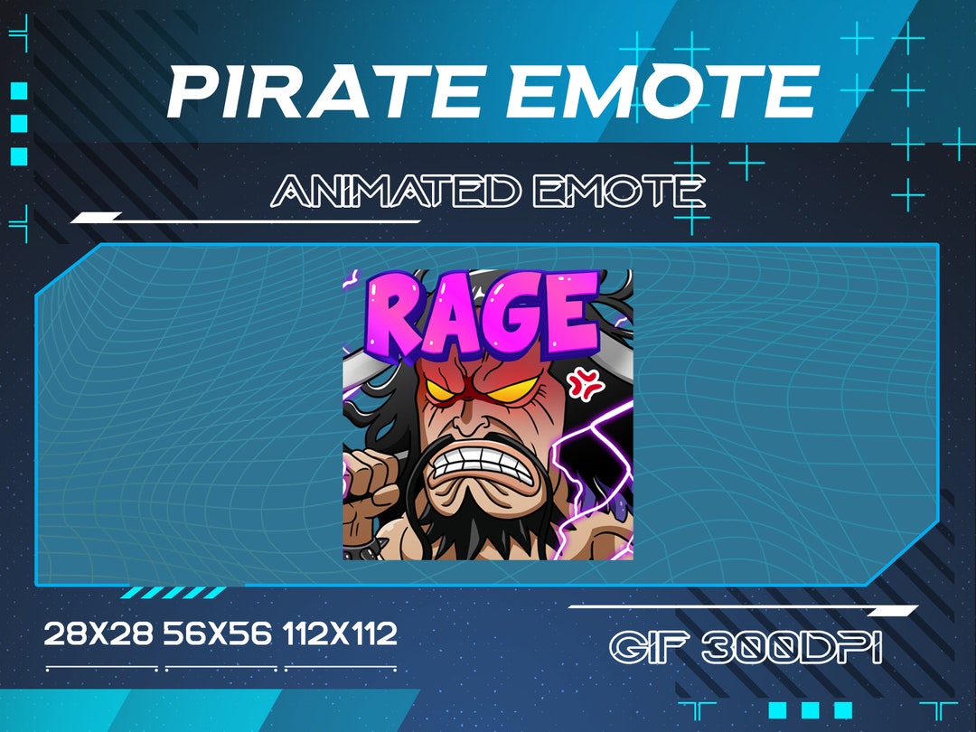 Rage Pirate Anime Animated Twitch Emote Rage Pirate Animated - Etsy ...