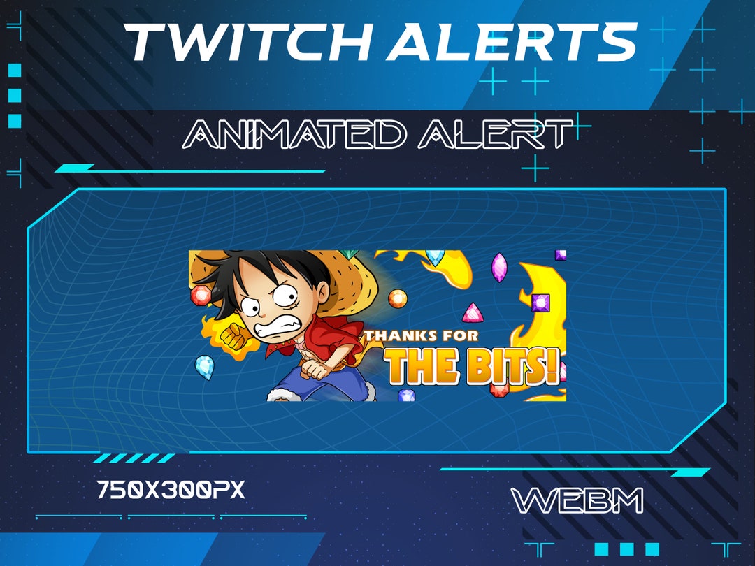 Thanks for the Bits Pirate Captain Anime Manga Twitch Animated Alert ...