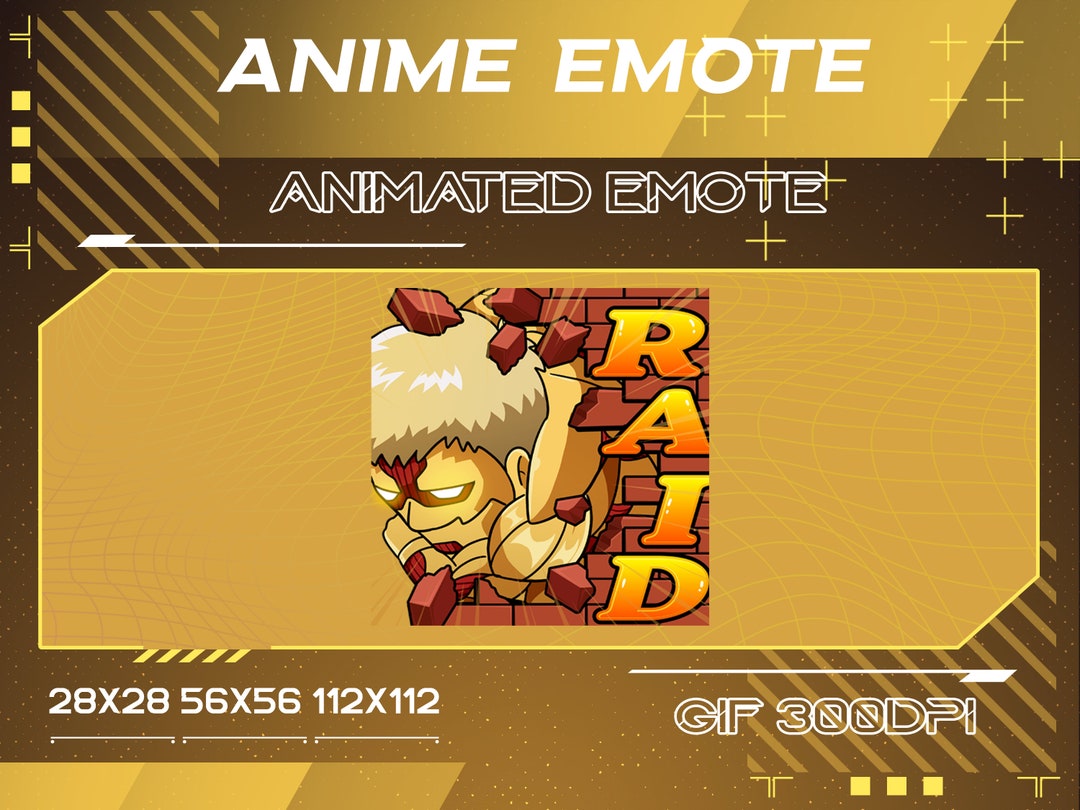 Raid Giant Beast Animated Emote, AOT Giant Beast Hunter Animated ...