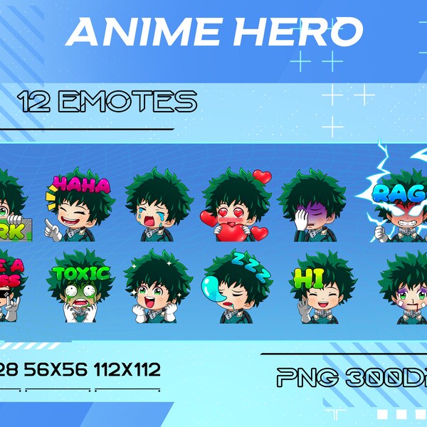 Twitch Emotes Mha - Etsy