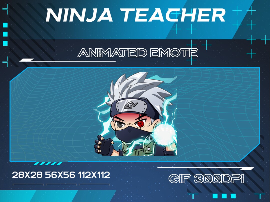 Rage Ninja Shinobi Animated Emote, Ninja Teacher Rage Lightning ...