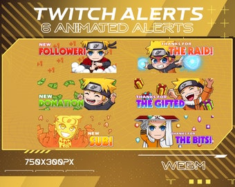 Anime Eevee Animated Twitch Alerts, Stream Alerts Animated Follower ...