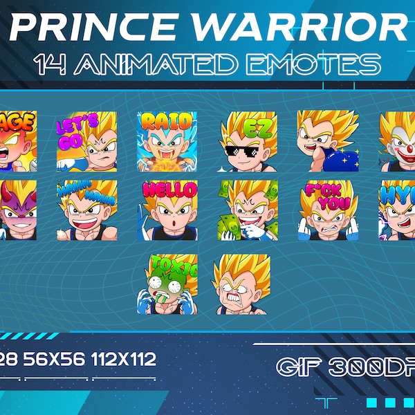 Dragon Ball Z Emotes - Etsy