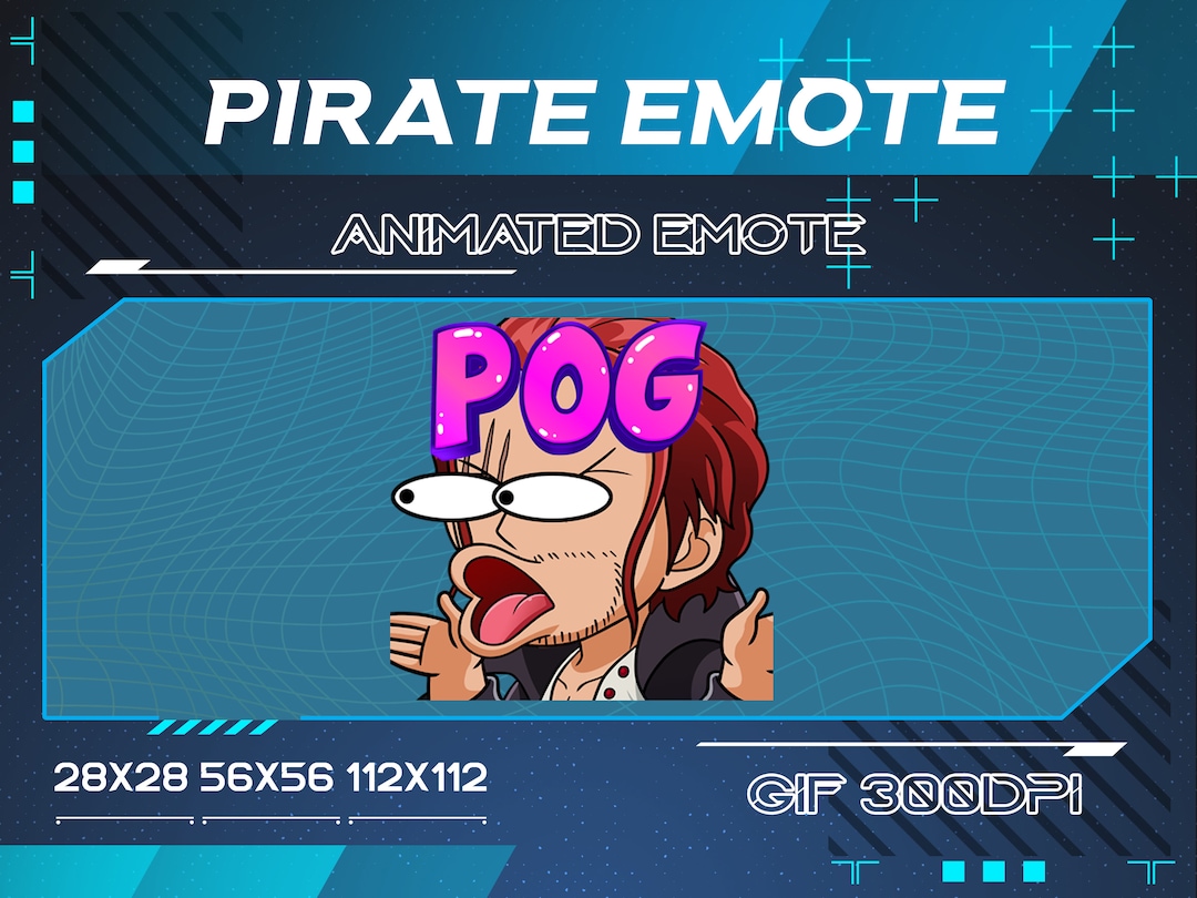 POG Pirate Anime Animated Twitch Emote, POG Pirate Animated Youtube ...