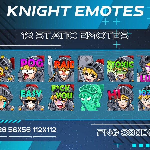 Knight Twitch Emotes - Etsy
