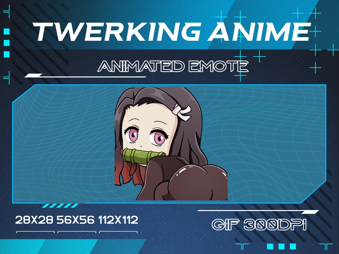 Demon Bamboo Girl Twerking Animated Twitch Emote, Twerk Demon Girl ...