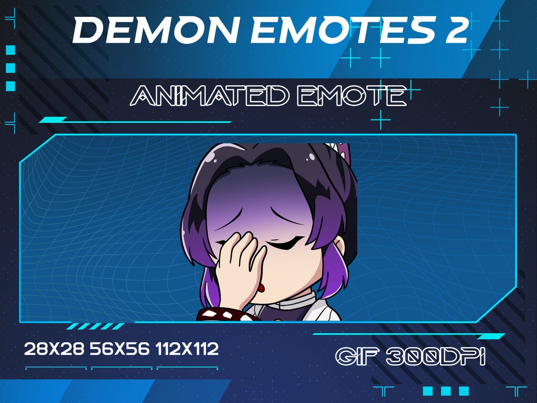 Demon Girl Anime Facepalm Animated Emote, Facepalm Demon Girl Anime ...