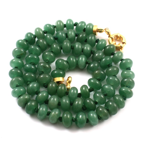 Green Bead Necklace - Etsy