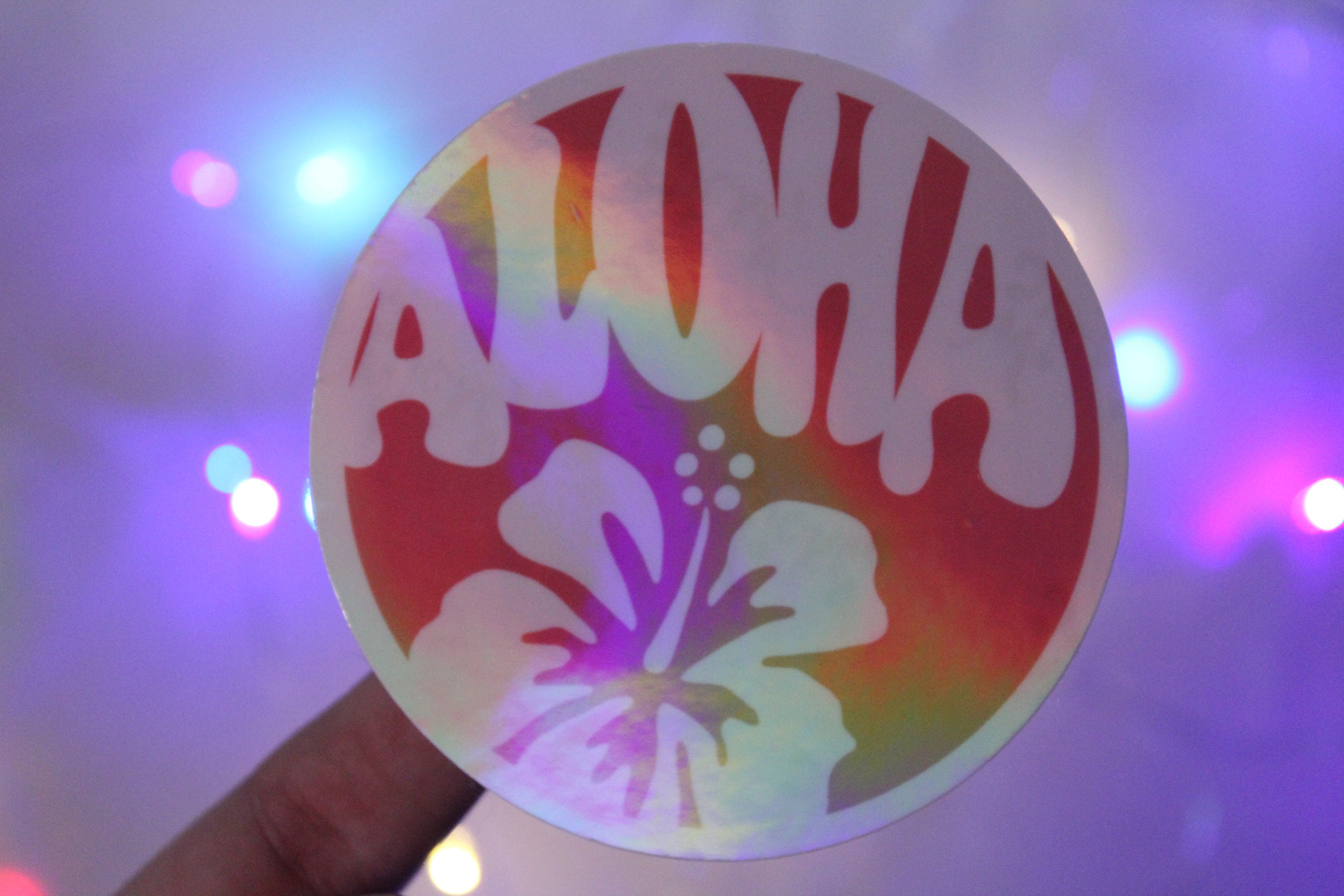Aloha Hawaii Tropical Coconut Girl Aesthetic Hippie Waterproof Vinyl ...