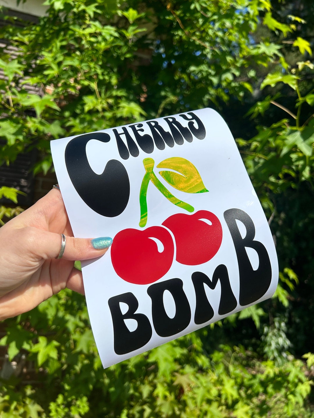 Cherry Decal Cherry Bomb Trendy Summer Wall Art Fruit Unique Gift ...