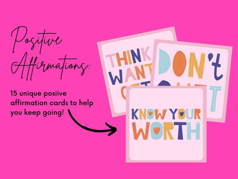 Printable Positive Affirmation Cards Motivational Cards - Etsy