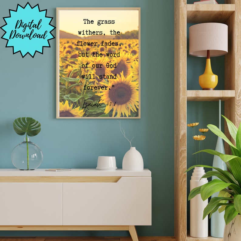 Bible Verse Poster Digital Download Bible Quote Set - Etsy