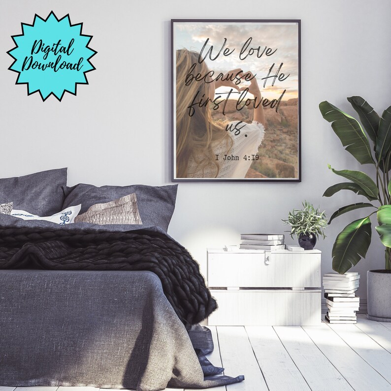 Bible Verse Poster Digital Download Bible Quote Set - Etsy