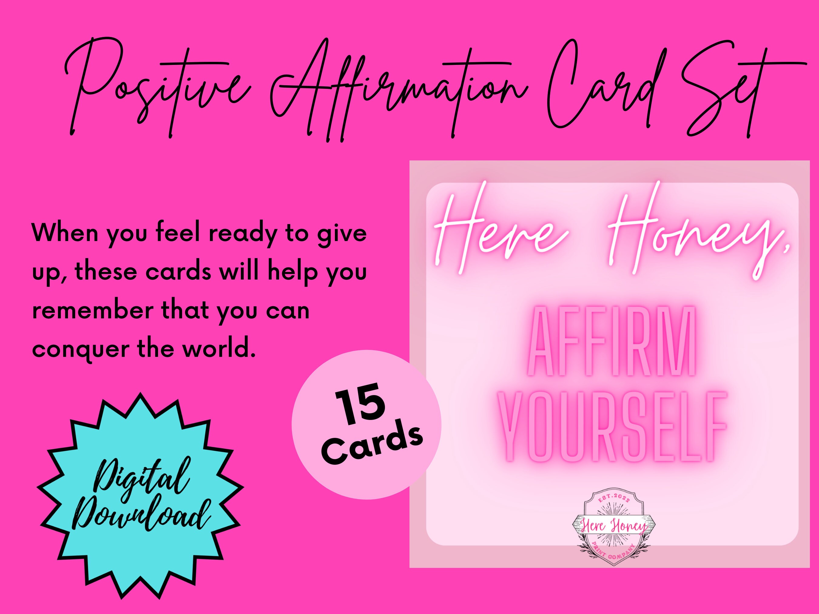 Printable Positive Affirmation Cards Motivational Cards Daily ...