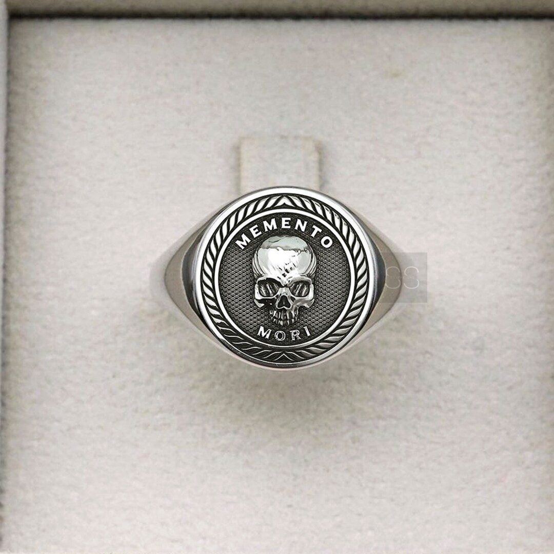 Silver Memento Mori Ring Memento Mori Ring Memento Mori - Etsy