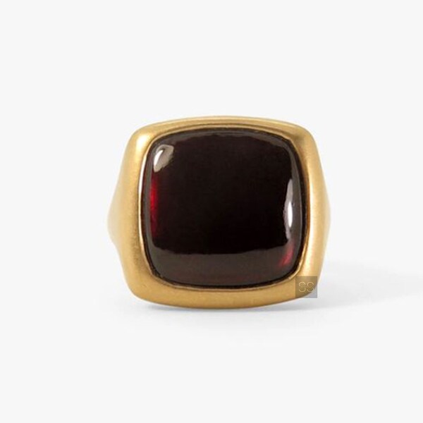 Mens Garnet Ring - Etsy