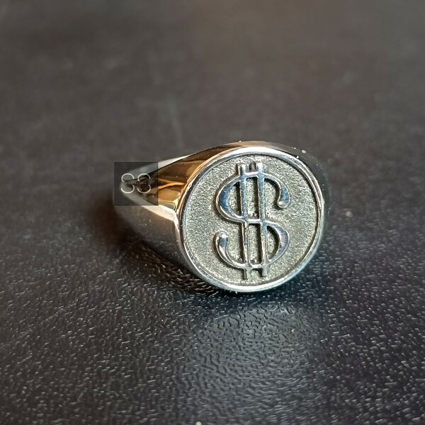 Mens Silver Dollar Ring - Etsy