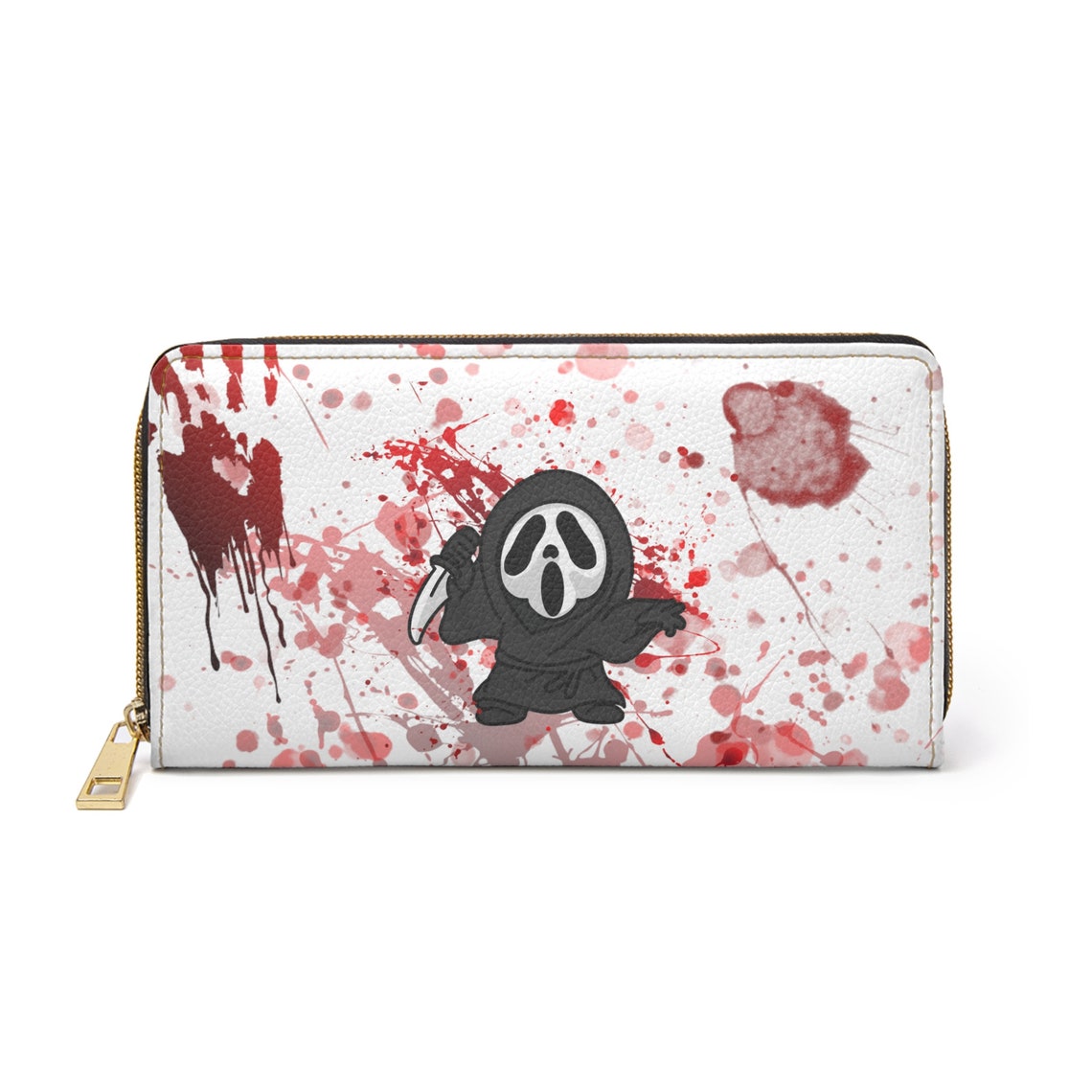 Scream Ghostface Zipper Wallet - Etsy