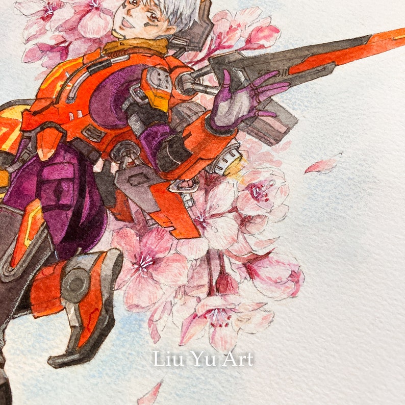Apex Legends Valkyrie Birthright Fan Art Watercolor Painting - Etsy