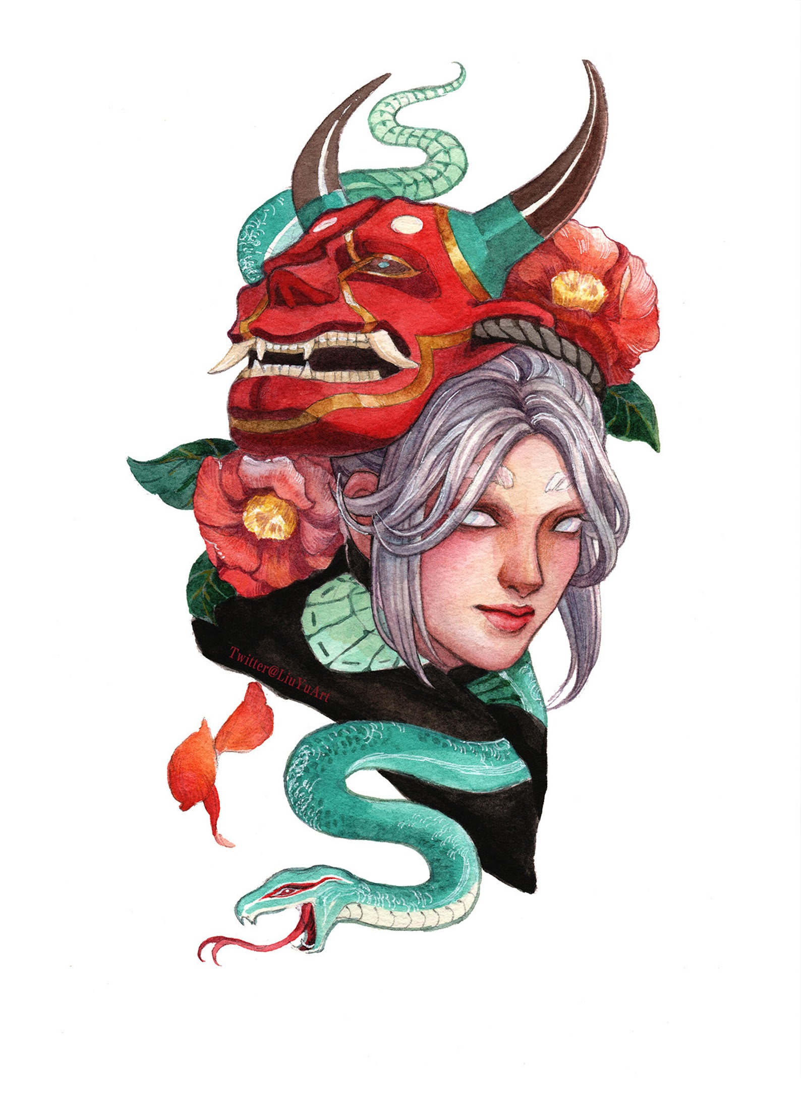 Apex Legends Wraith Demon's Whisper Fan Art Painting Watercolor Liu Yu ...